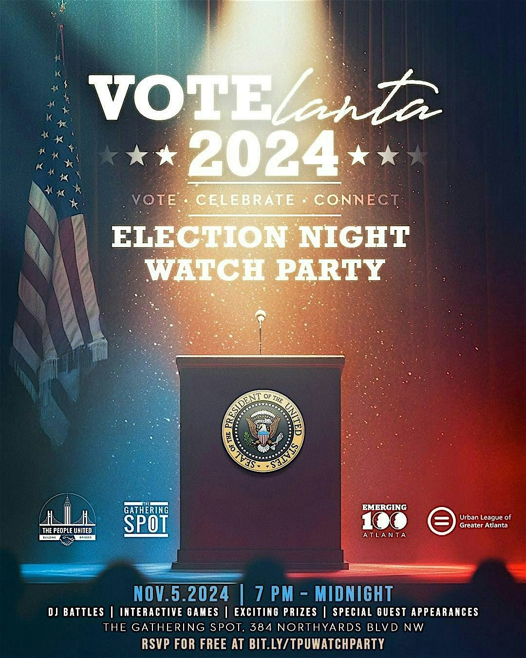 2024 Votelanta: Election Night Watch Party | The Gathering Spot ATL ...