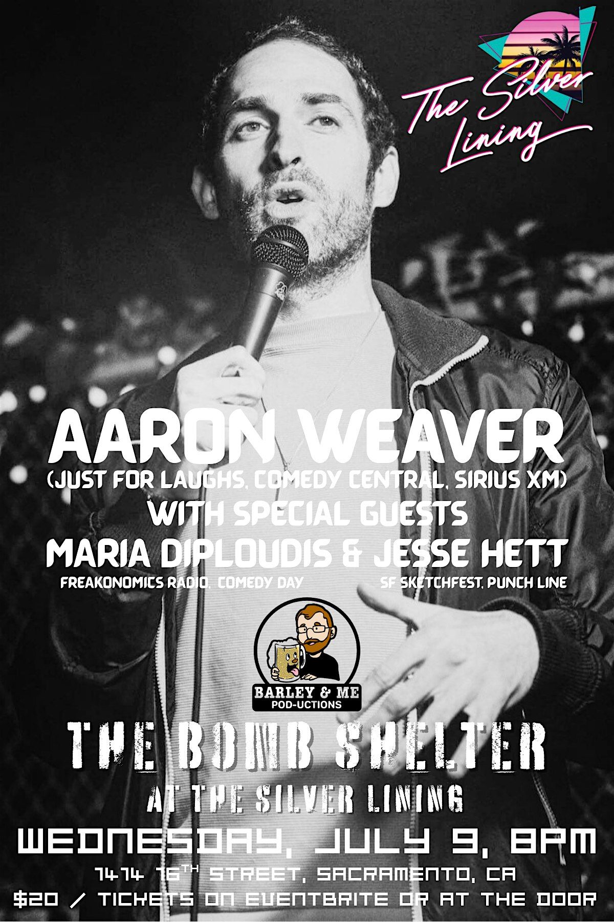 The Bomb Shelter, Starring Aaron Weaver | The Silver Lining Piano Bar ...