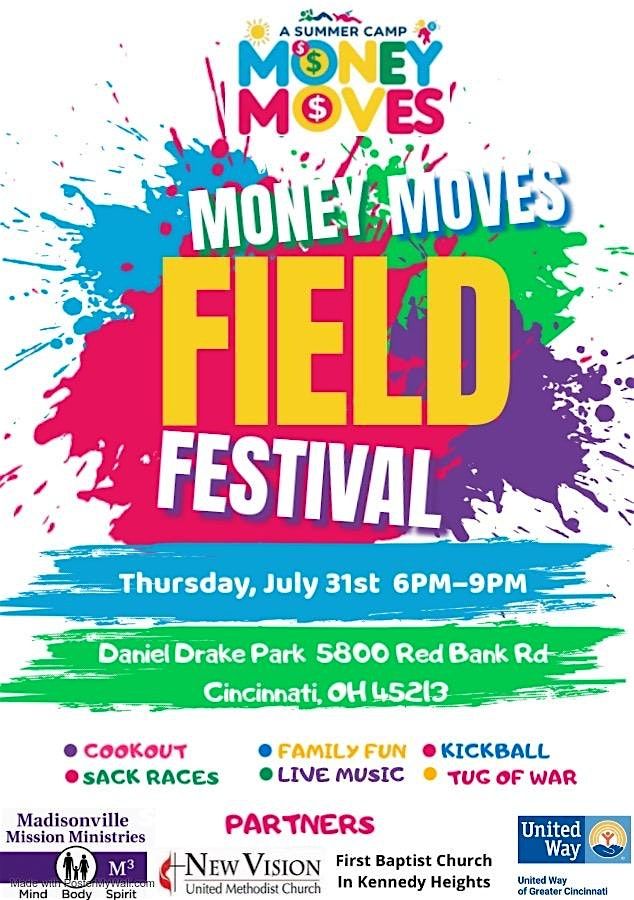 Money Moves Field Day & Cookout at Daniel Drake Park, Cincinnati on ...