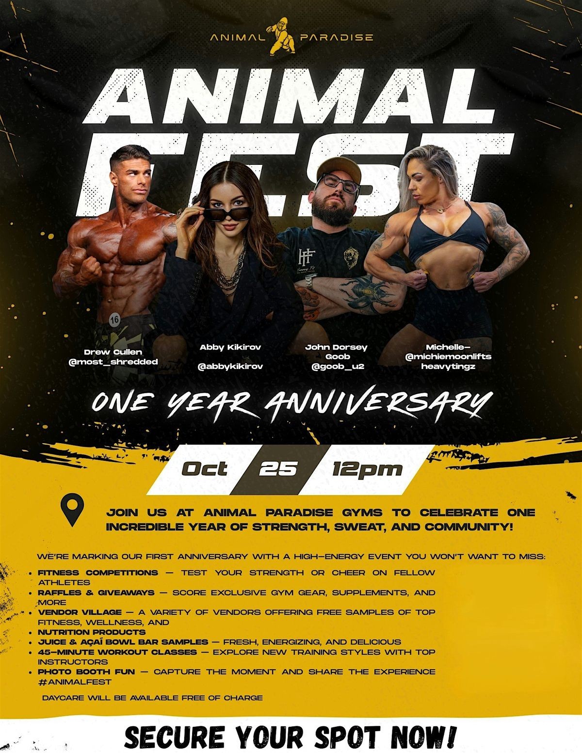 Animal Paradise Gyms 1-Year Animal Fest!! at Animal Paradise, Vineland ...