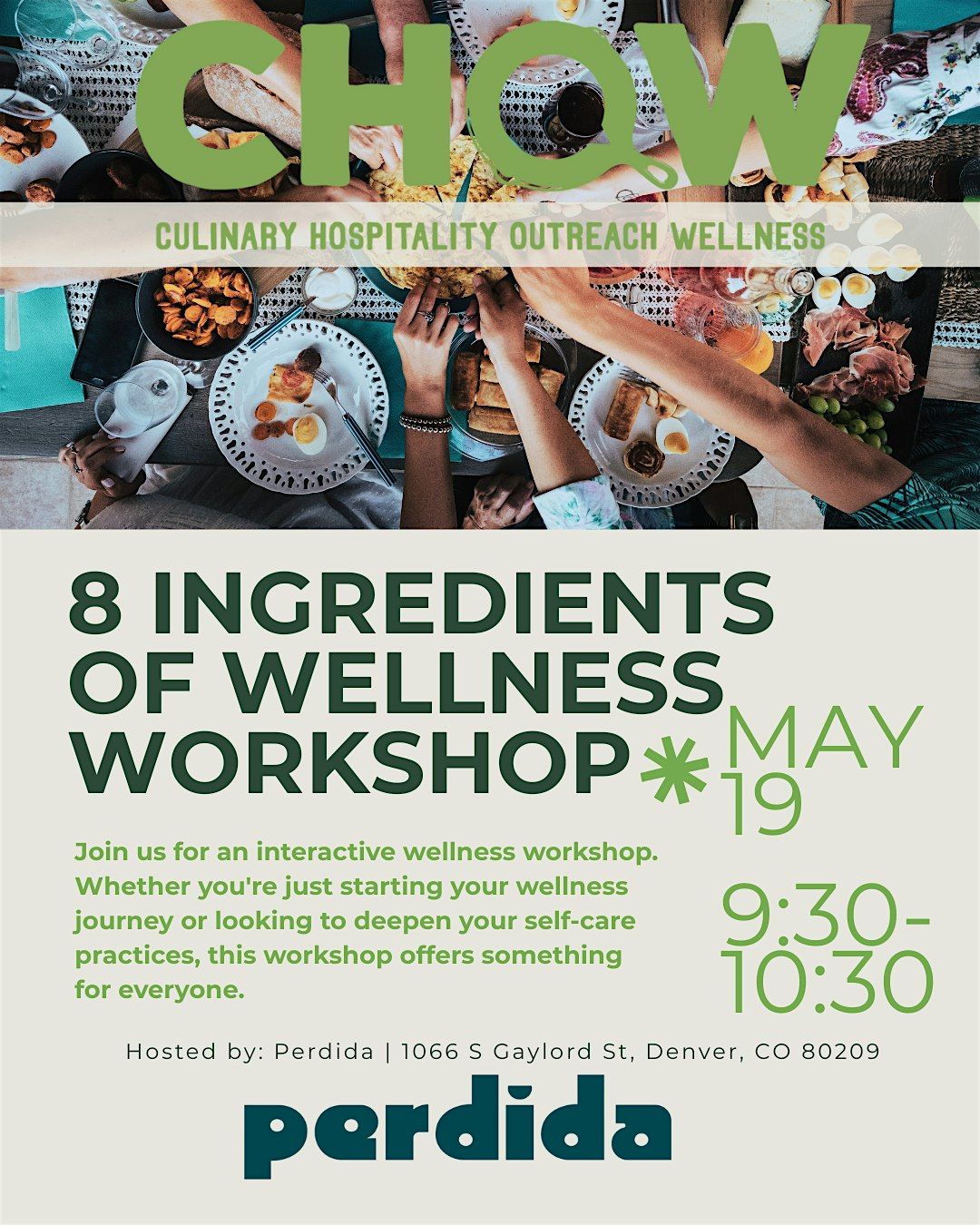 8 Ingredients of Wellness Workshop at Perdida - Mexican Kitchen, Denver ...