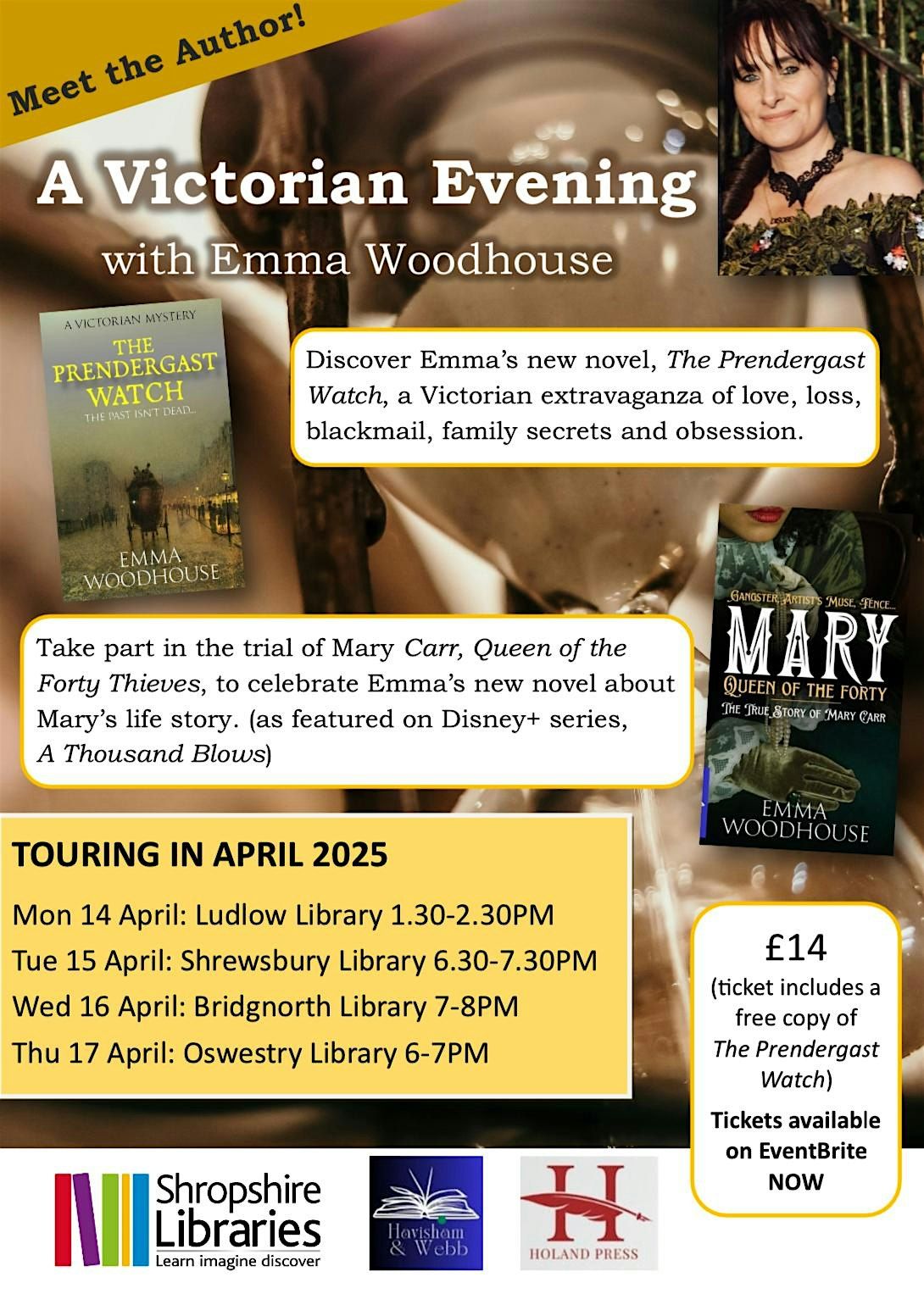 A Victorian Evening with Emma Woodhouse | Bridgnorth Library | April 16 ...