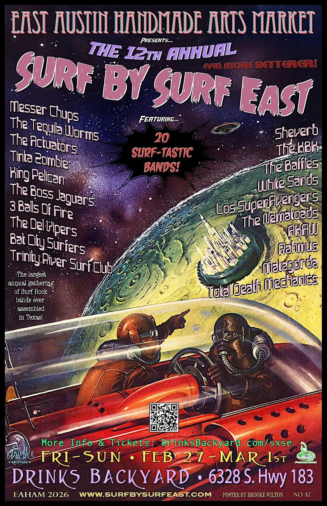 Surf By Surf East 2026 at Drinks Backyard, Austin on 27th February, 2026
