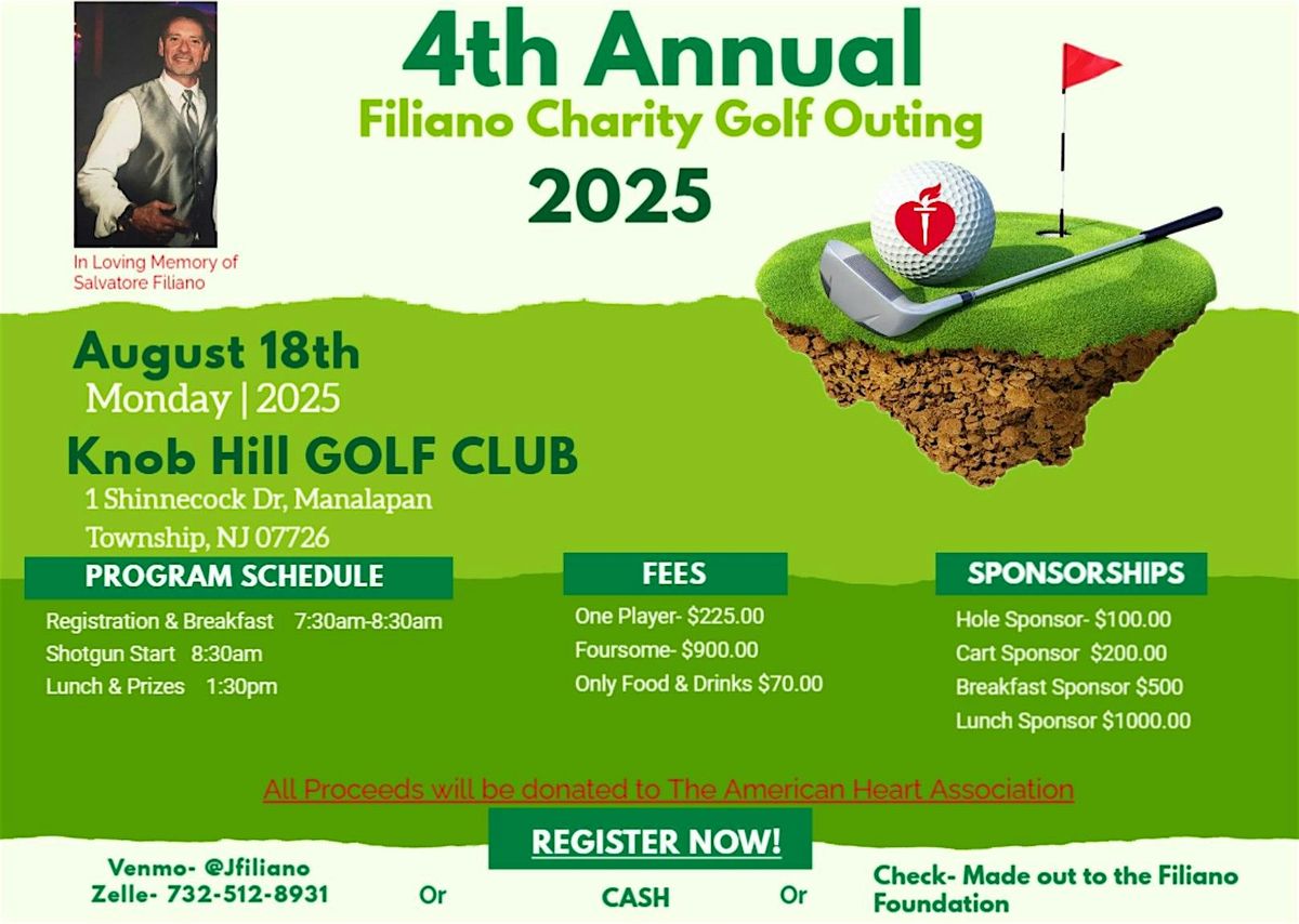 4th Annual Filiano Charity Golf Outing at Knob Hill Golf Club ...
