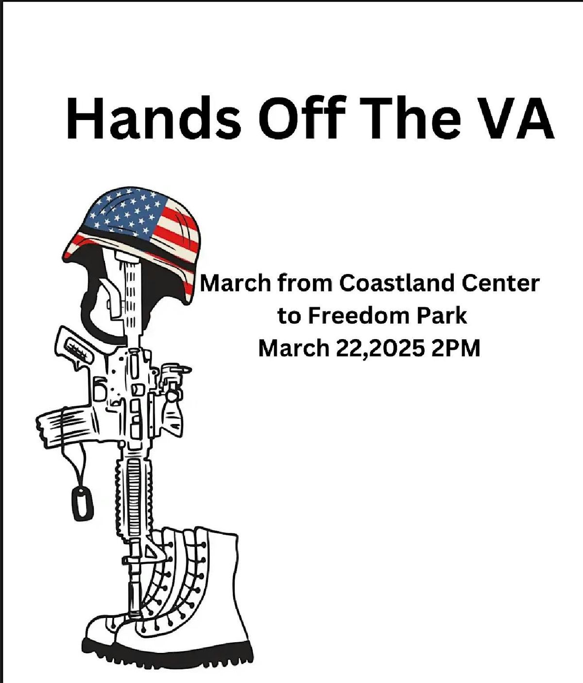Hands Off The VA Rally at Coastland Center, Naples on 22nd March, 2025