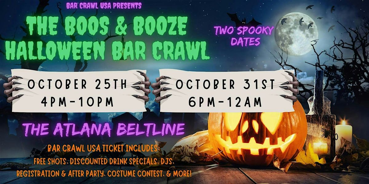 Atlanta Beltline Halloween Night Bar Crawl, by Bar Crawl USA Oct 31st ...