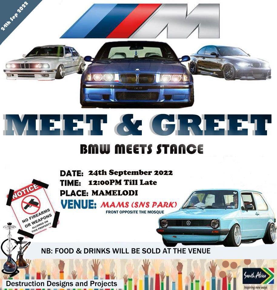 BMW vs STANCE meet & Greet at Pretoria, Mamelodi on 24th September, 2022