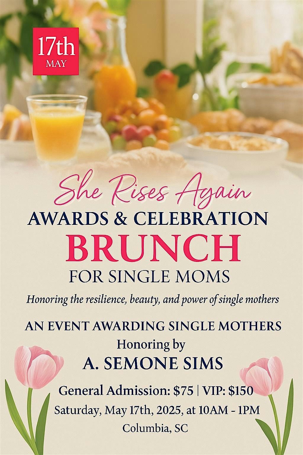 She Rises Again Awards & Celebration Brunch for Single Moms at 6820 N ...