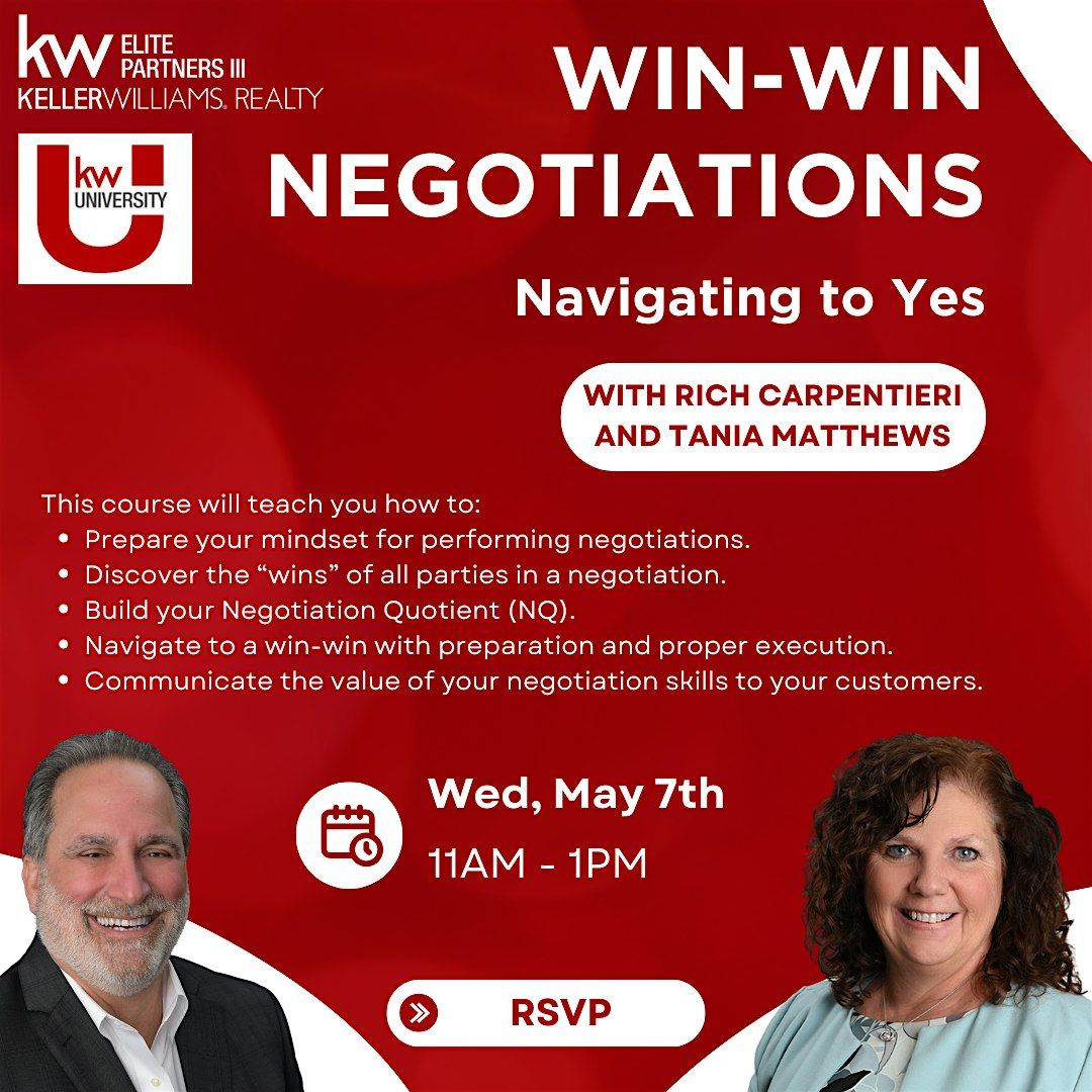 ((KW Clermont)) Win-Win Negotiations | 1200 Oakley Seaver Dr suite 206, Clermont, FL | May 7, 2025