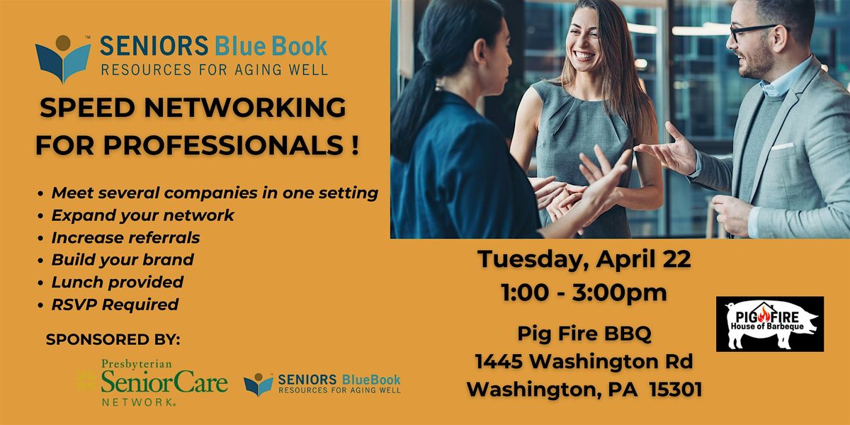 Seniors Blue Book Speed Networking at Pig and Fire House of Barbeque ...