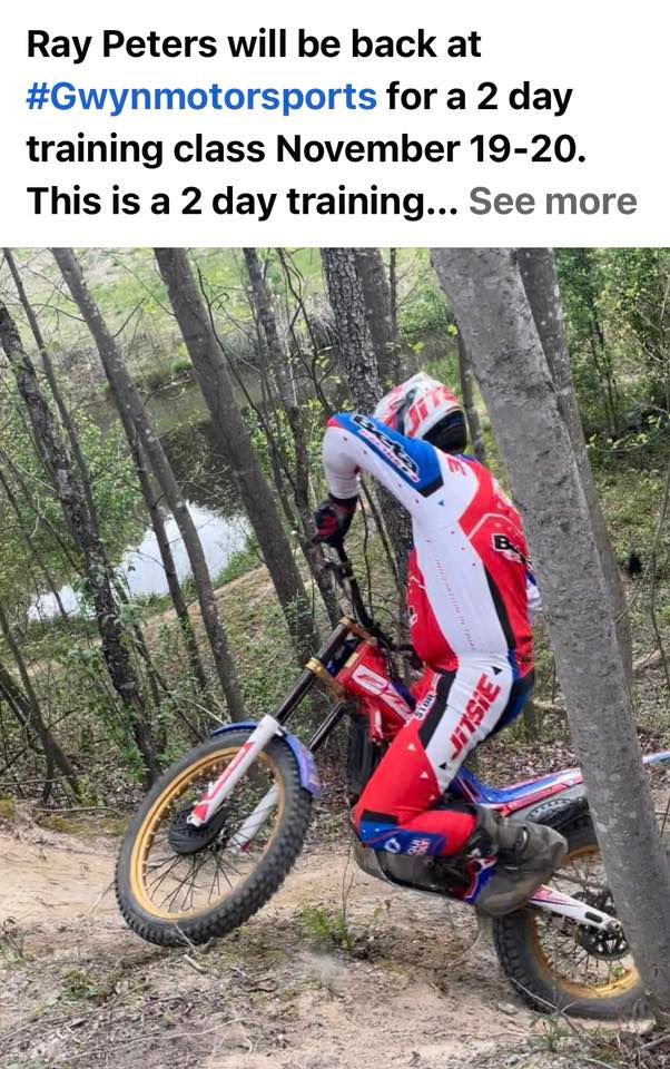 Ray Peters Trials Training at Gwynmotorsports at Gwyn Motorsports, Mount Airy on 19th November, 2022