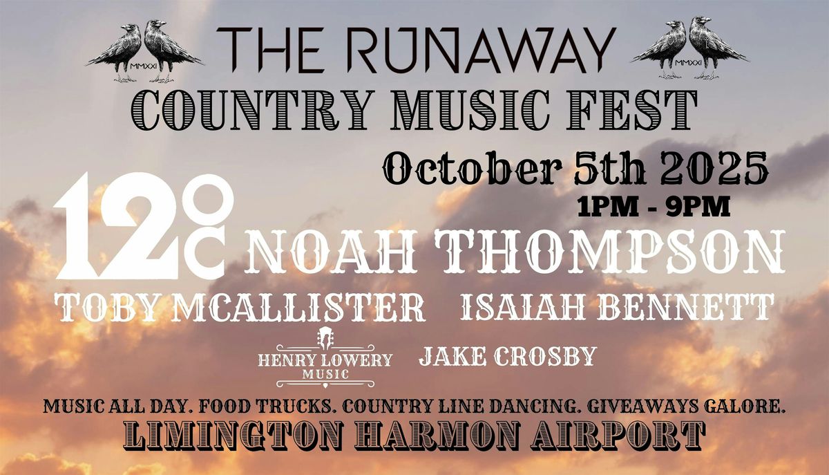 THE RUNAWAY COUNTRY MUSIC FEST! at 13 Airport Dr, Limington on 5th ...