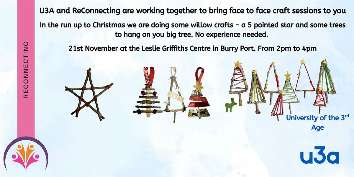 Willow Crafts at Burry Port English Methodist Church on 21st November, 2025