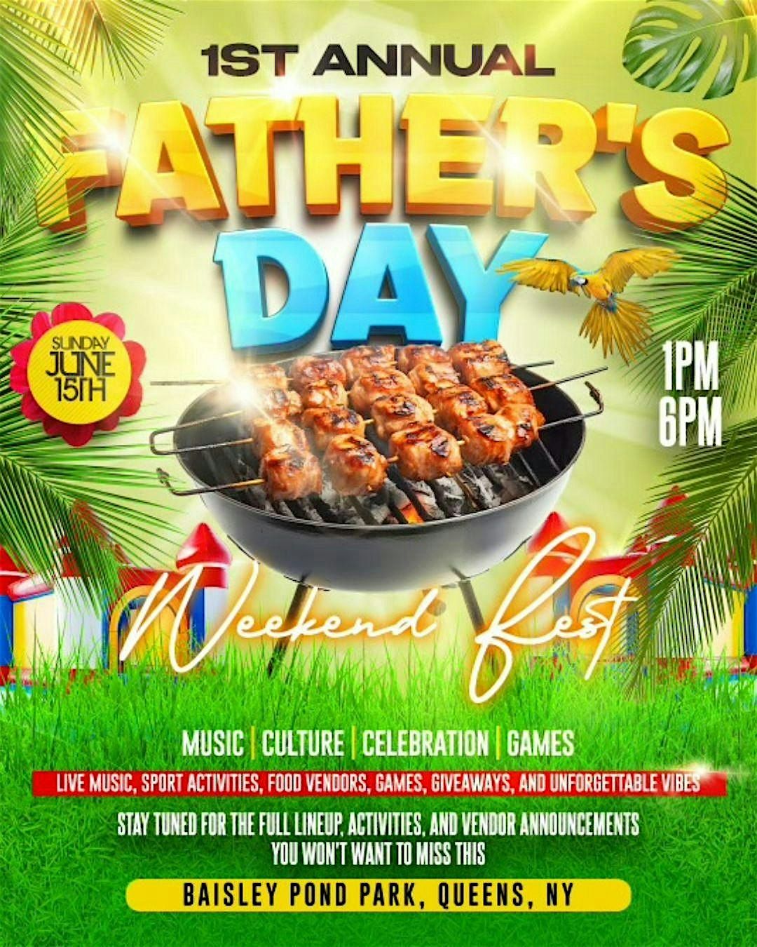 1st Annual Fathers Day Weekend Fest at Baisley Pond Park | Baisley Pond ...