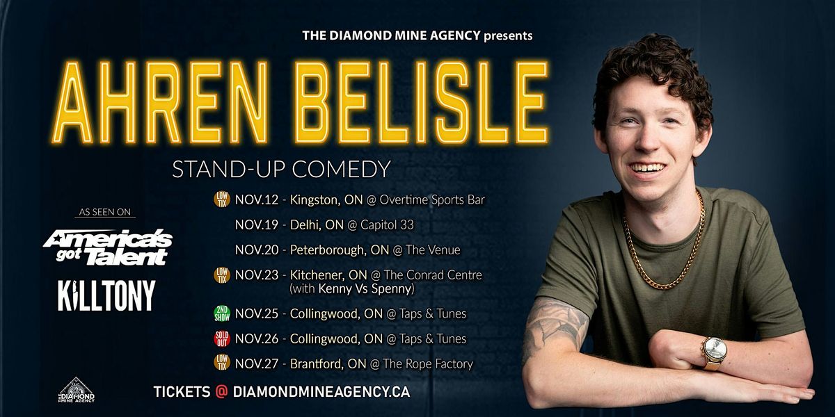 Ahren Belisle (AGT / K*ll Tony) Live In Collingwood ON (2nd Show) at ...