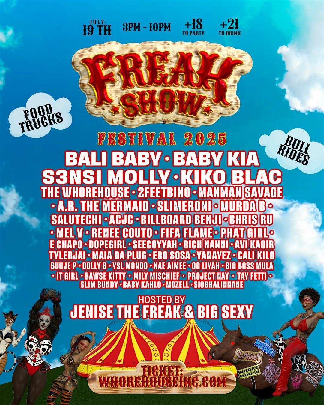 Freakshow Festival 2025 | Vision Studios, Atlanta, GA | July 19, 2025