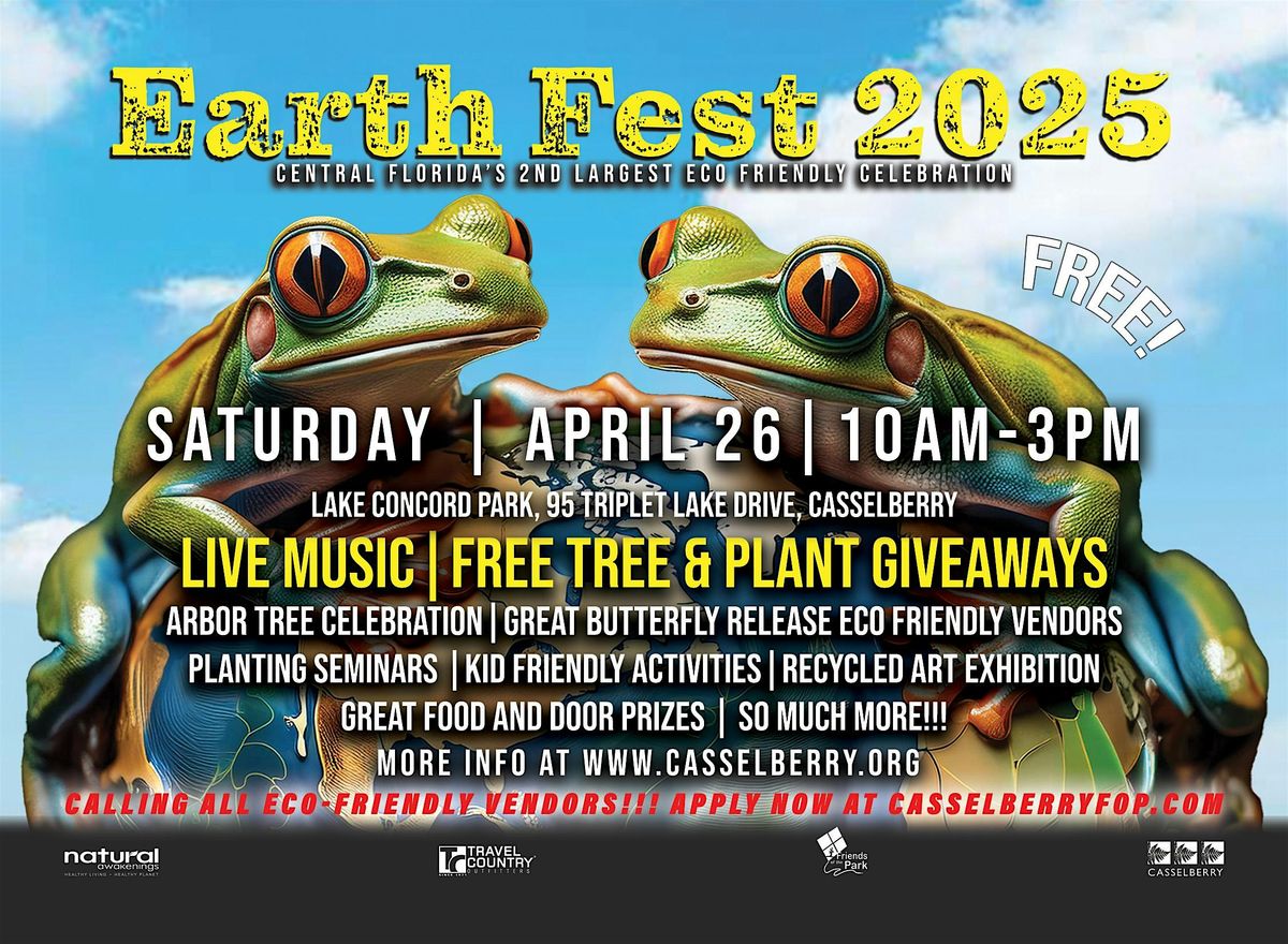 Earth Fest 2025 | Lake Concord Park, Casselberry, FL | April 26, 2025