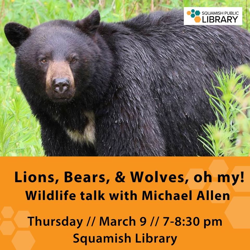 Lions, Bears, & Wolves, oh my! Wildlife Talk with Michael Allen ...