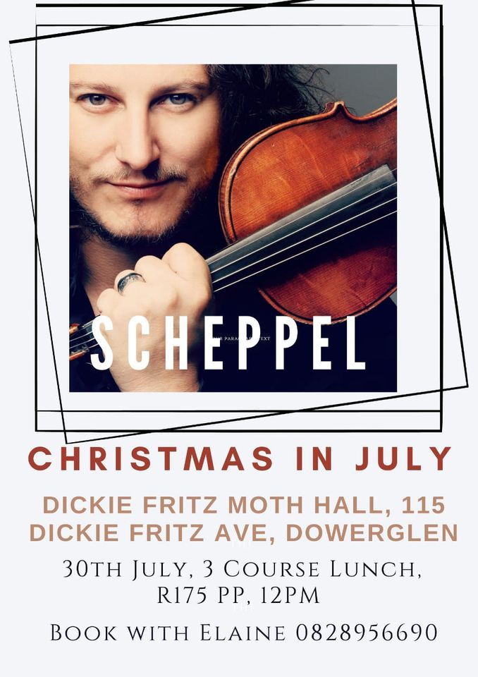 Christmas in July with violinist Johan Scheppel | Dickie Fritz Venue ...