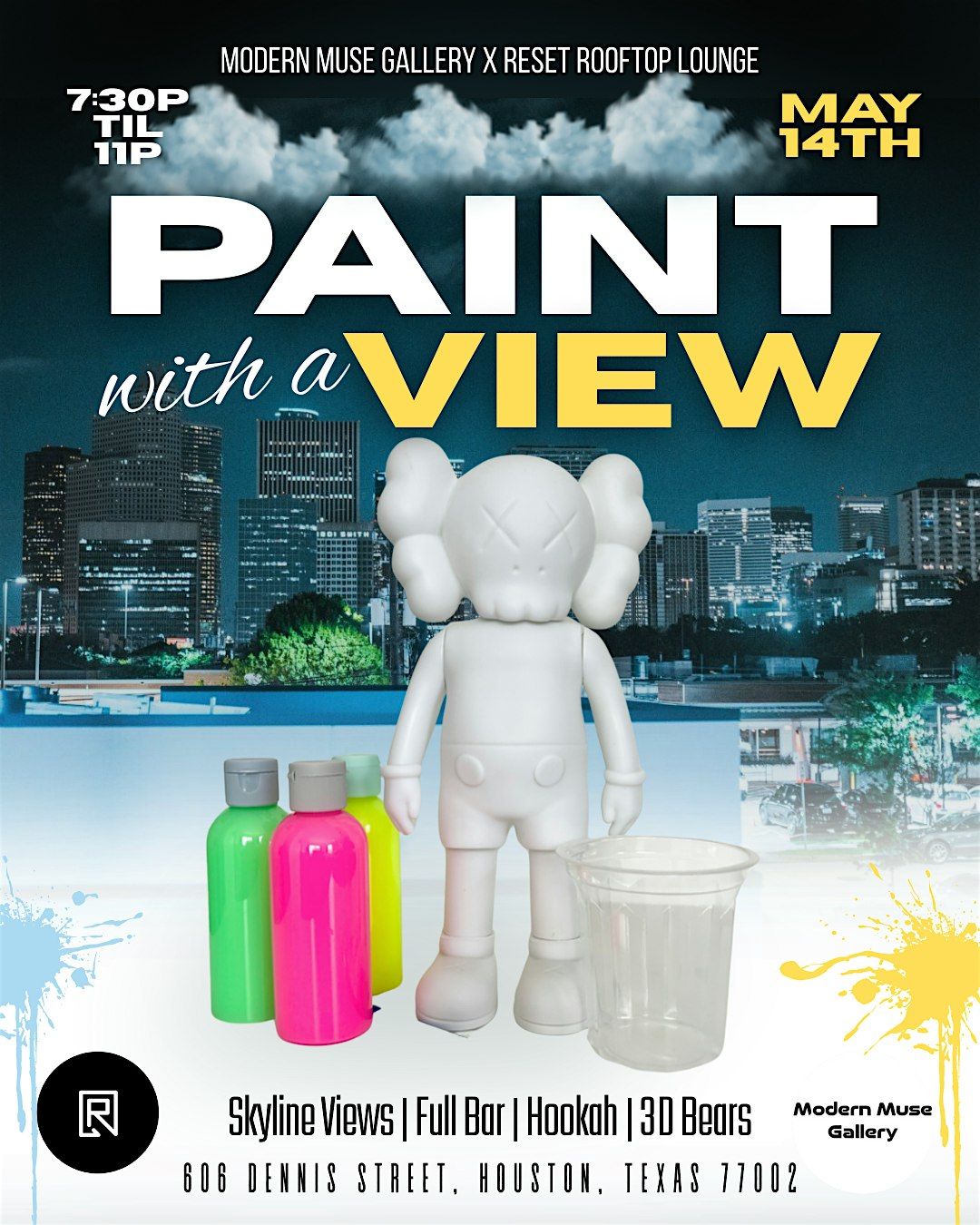 Paint with a view at Reset Rooftop at Reset Rooftop Bar & Lounge ...