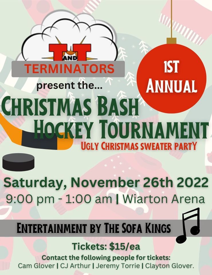 TNT Terminators Christmas Bash Dance/Hockey Tournament at Wiarton Arena ...