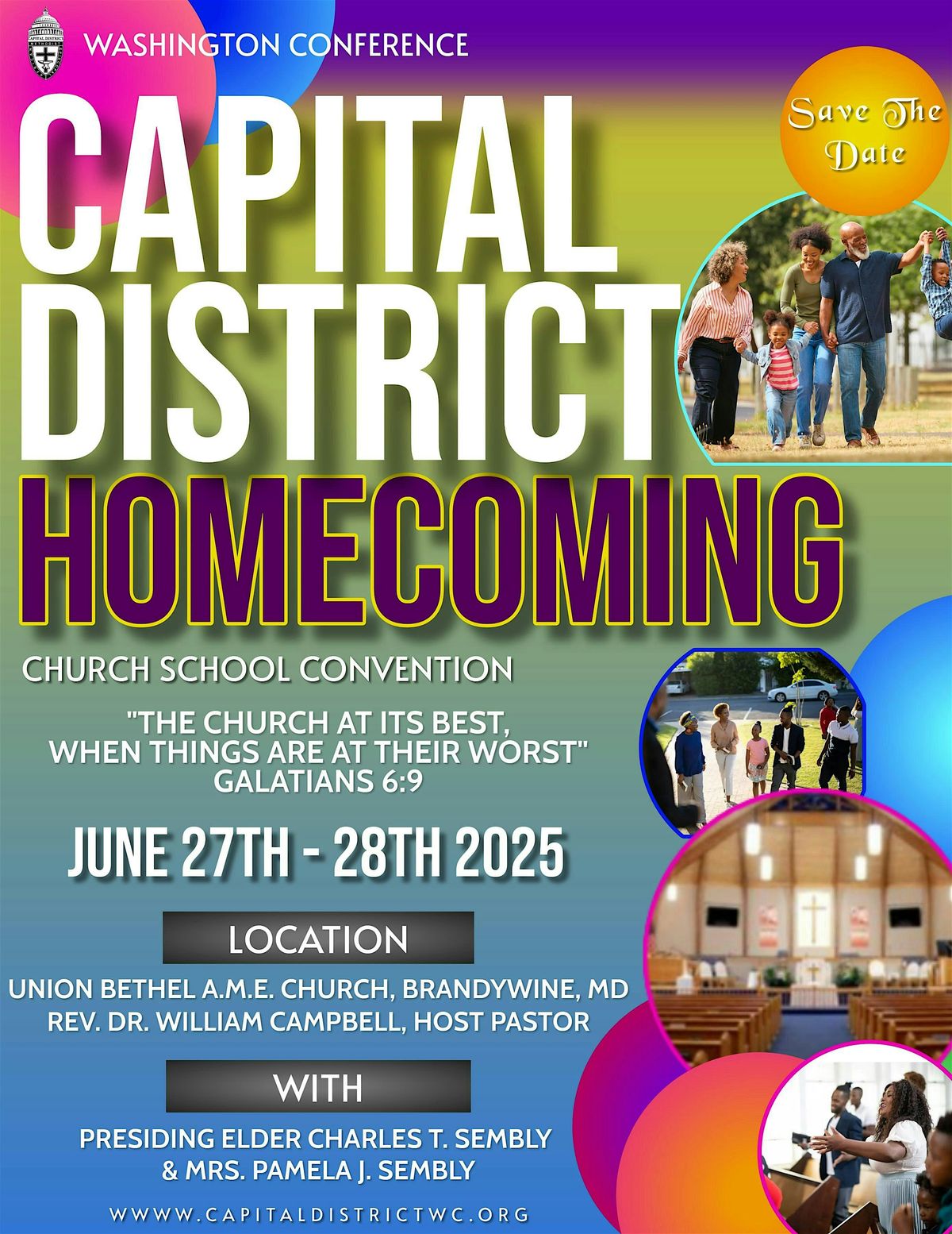 Capital District Homecoming - 2025 at Union Bethel A.M.E. Church ...