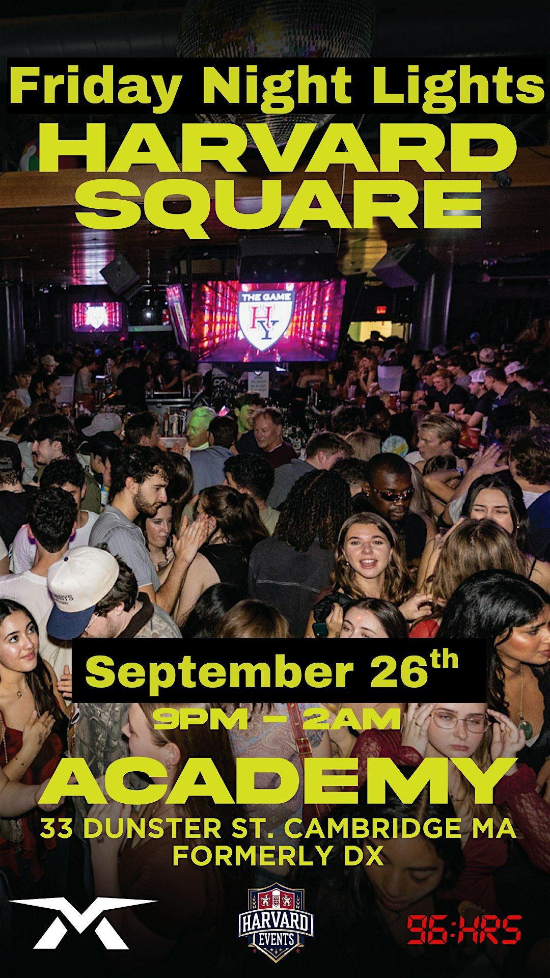 Friday Night Lights in Harvard Square at DX Dunster, Cambridge on 26th ...