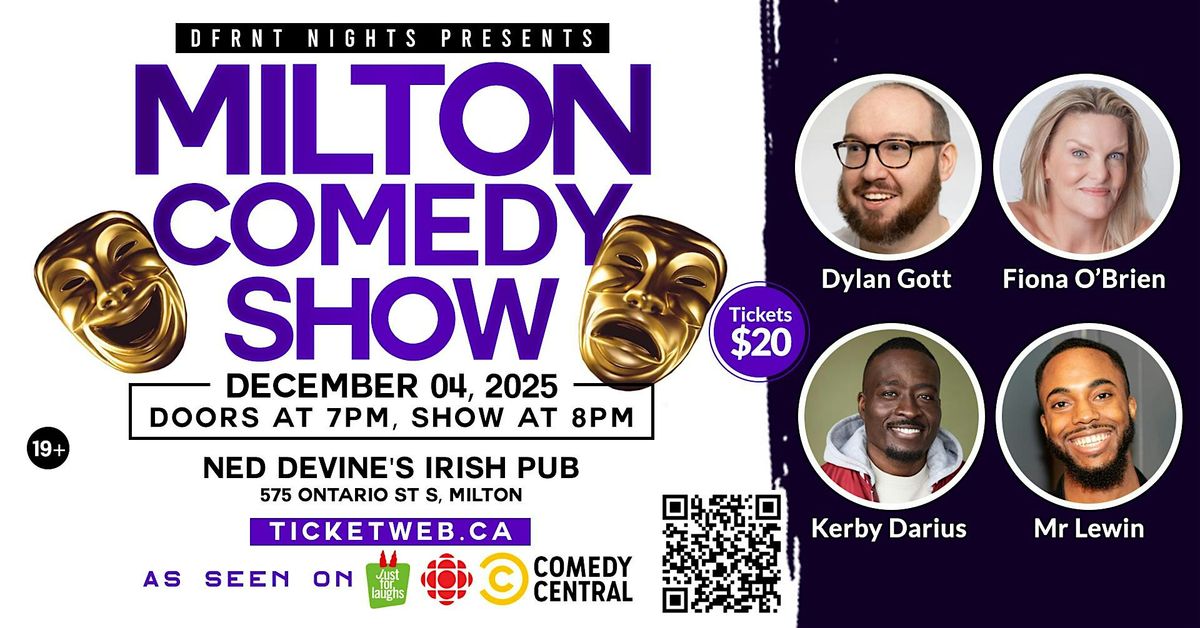 Milton Comedy Show at Ned Devine's Irish Pub, Milton on 4th December, 2025