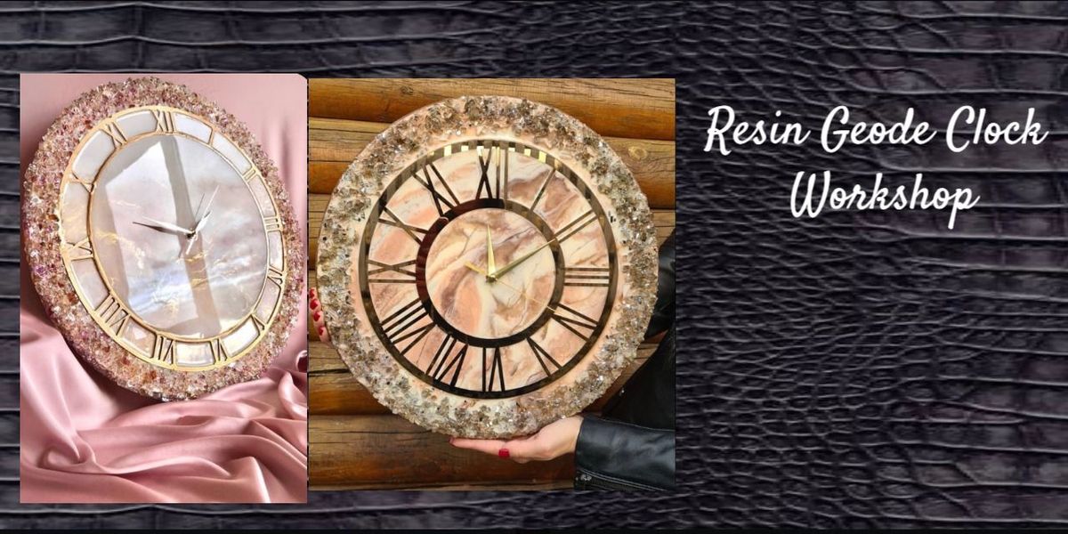 Resin Geode Clock Workshop | Shobhas Art Studio: Mumbai | May 14 to May 21