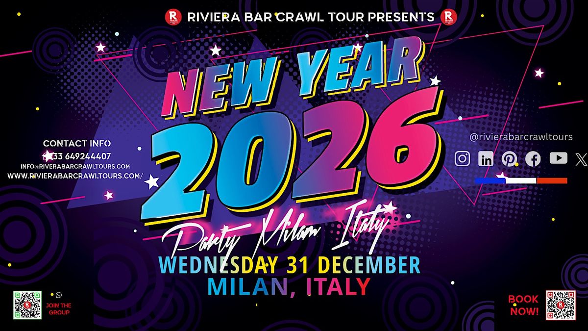New Year Eve Bar Crawl Party Milan Italy 2026 at Ostello Bello Grande ...