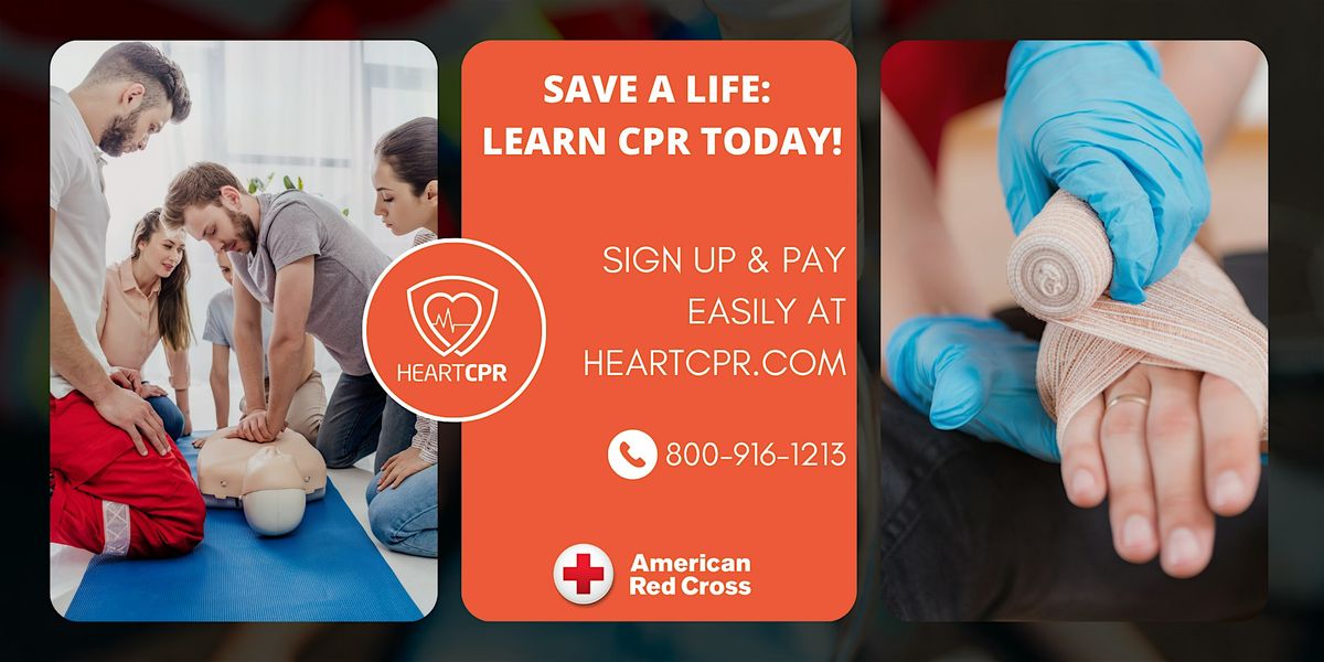 Adult and Pediatric First Aid/CPR/AED Class - Red Cross - Orange | 1717 ...