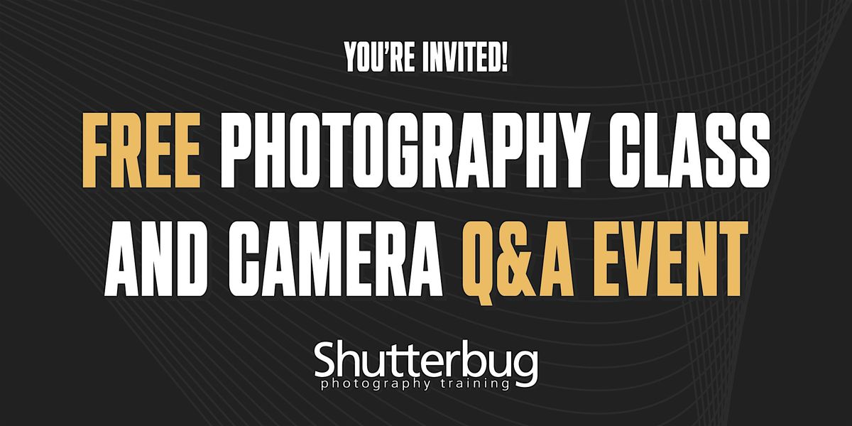 FREE Photography Class + Camera Q&A Event | World of Photography, Columbus, OH | May 23, 2025
