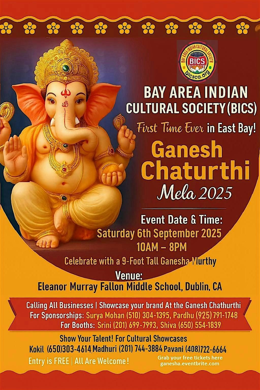 Ganesh Chaturthi Mela - 2025 | Eleanor Murray Fallon Middle School ...