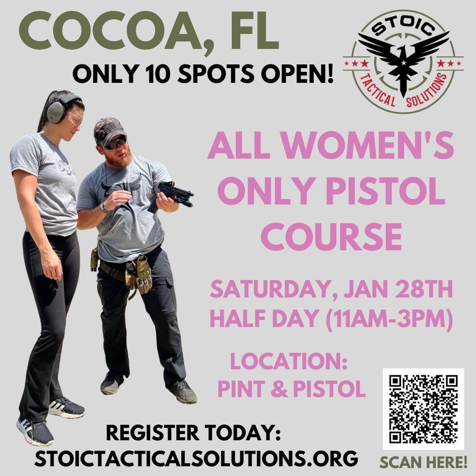 Only All Womens Pistol Course | Pint & Pistol, Cocoa, FL | January 28, 2023