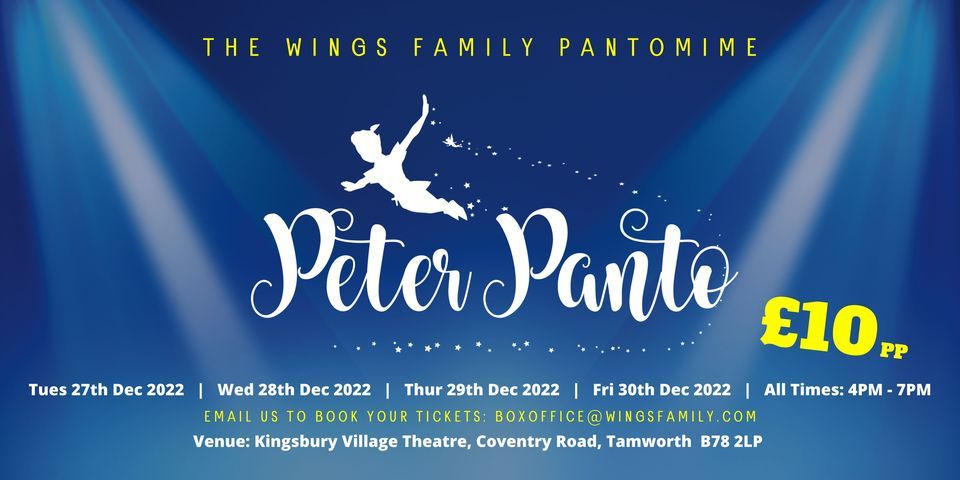 Peter Panto - Wings Family Pantomime at Kingsbury Village Theatre ...