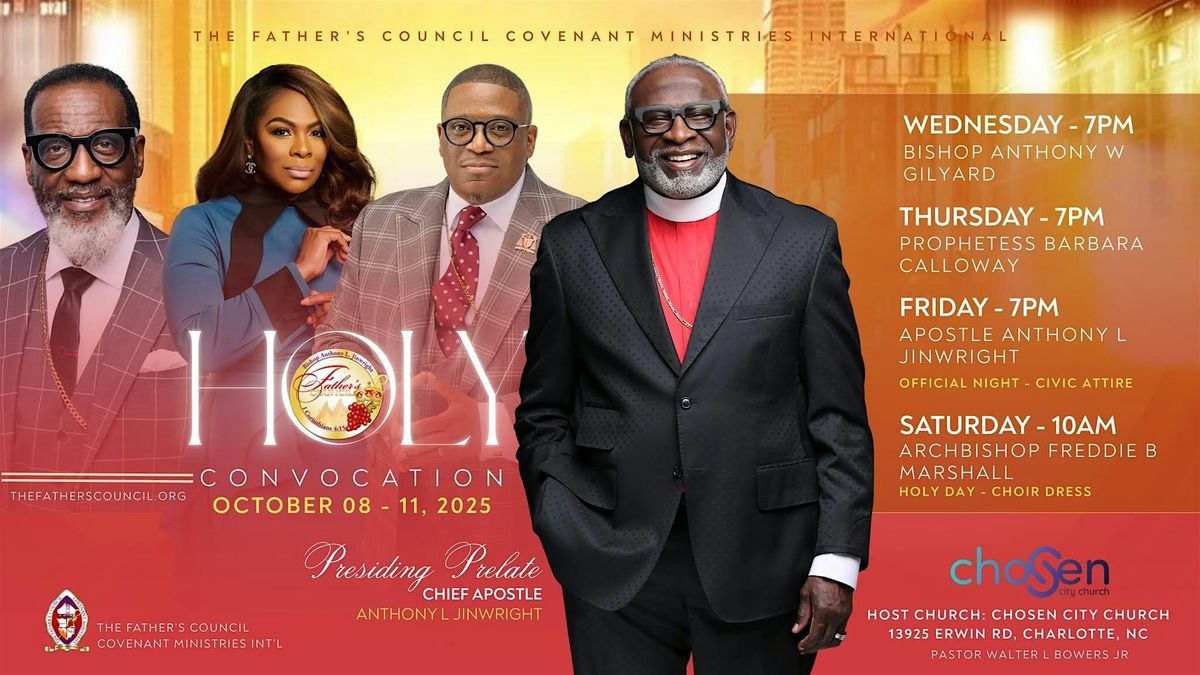FCCMI Holy Convocation at 13925 Erwin Rd, Charlotte on 8th October, 2025