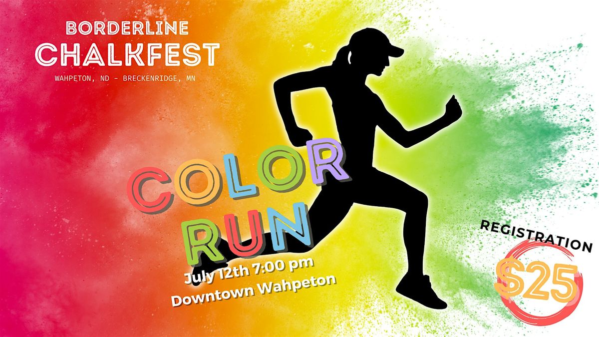 Borderline Chalkfest Color Run 2025 at Downtown Wahpeton on 12th July, 2025