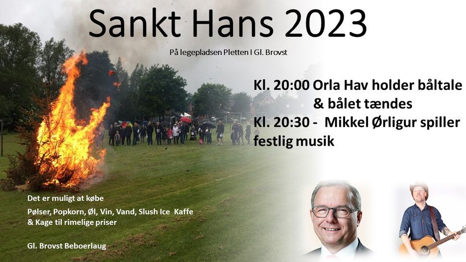 Sankt Hans aften at Kirkegade 105, 9460 Brovst, Danmark, Grindsted on ...
