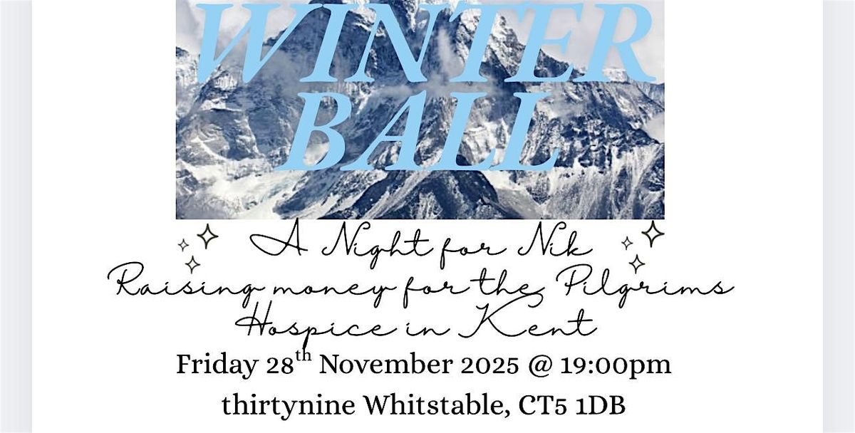 Mount Everest Winter Ball at Thirty Nine Whitstable on 28th November, 2025