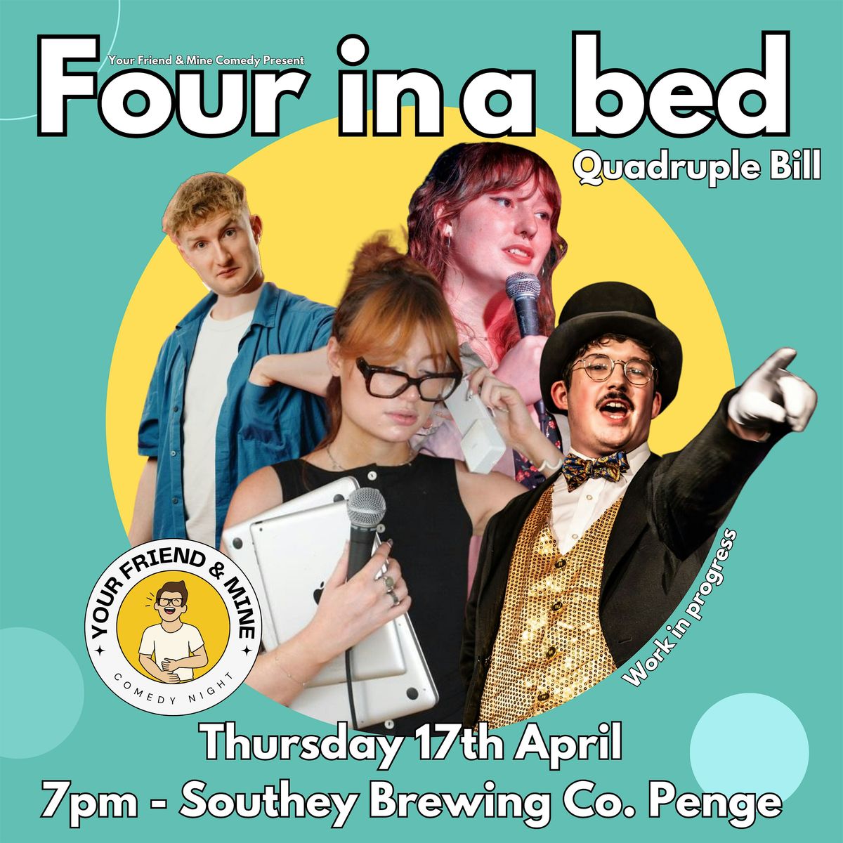 Four in a bed - Comedy Festival Preview Show | Southey Brewing, London ...
