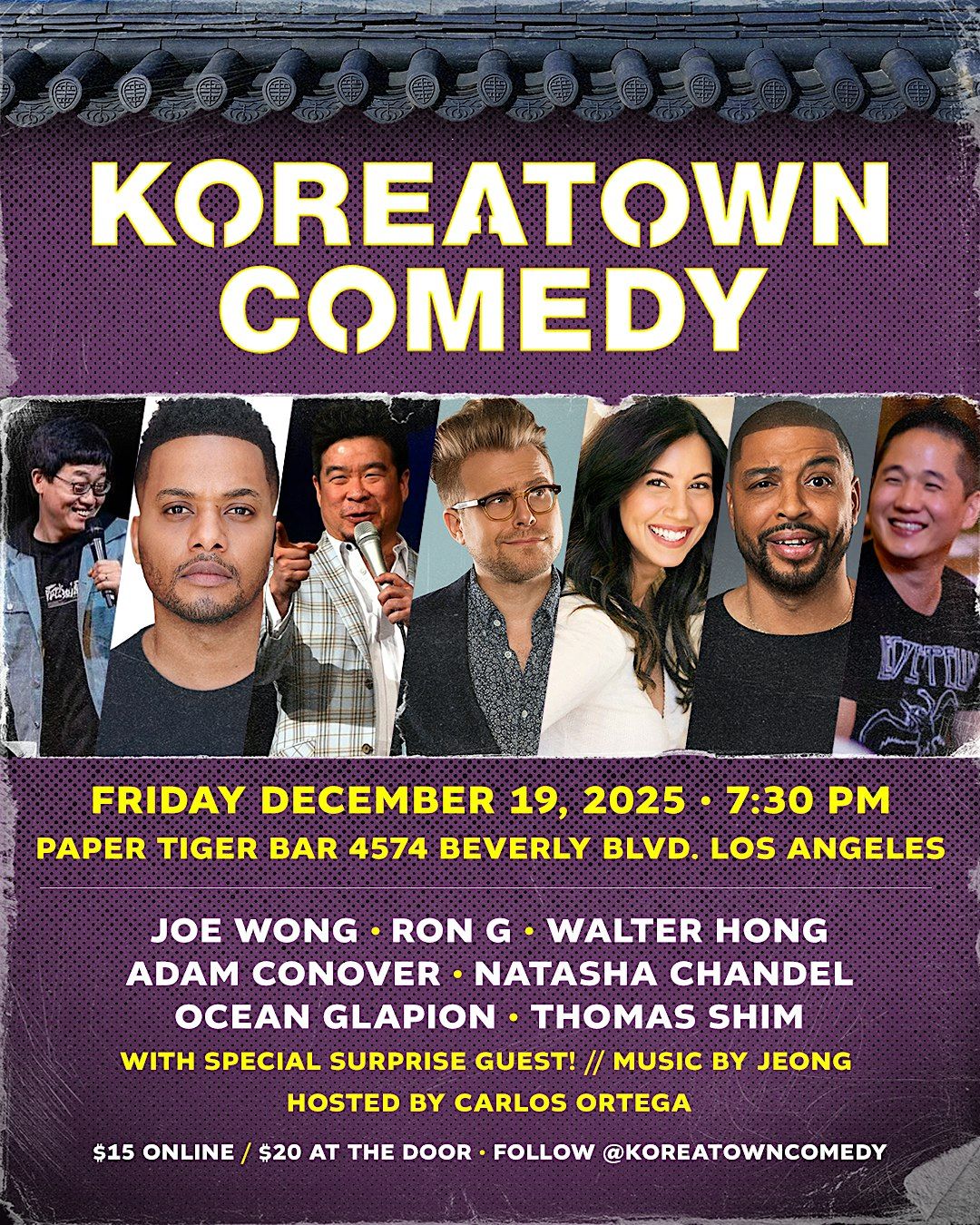 K-town Comedy at Paper Tiger Bar, Los Angeles on 19th December, 2025
