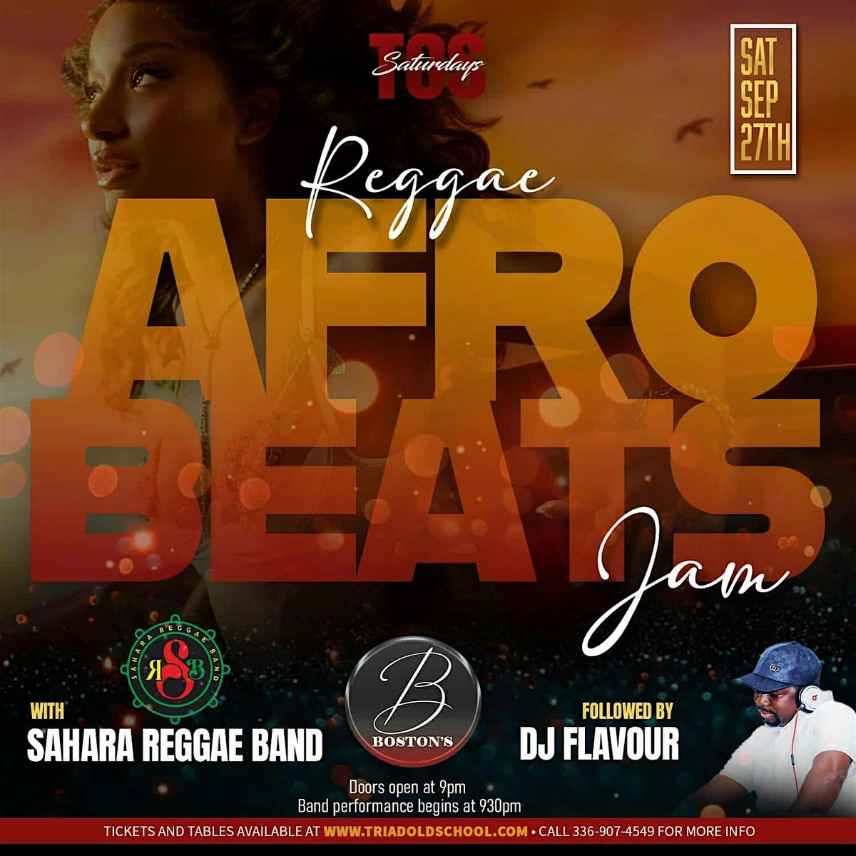 REGGAE AFRO BEATS JAM FT. SAHARA REGGAE BAND | BOSTON'S, Greensboro, NC ...