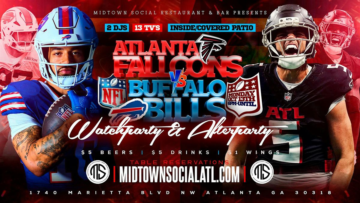 The Biggest Monday Night Football Watch Party in Atlanta! | Falcons vs ...