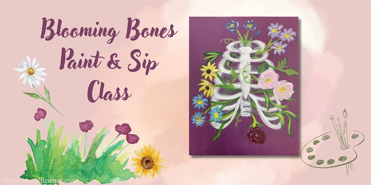 Blooming Bones Acrylic Paint & Sip Class | 901 Santa Fe Dr, Denver, CO | May 24, 2025