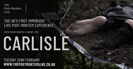 THE POST-MORTEM LIVE CARLISLE at Court Square, Carlisle, CA1 1, United Kingdom on 22nd February ...