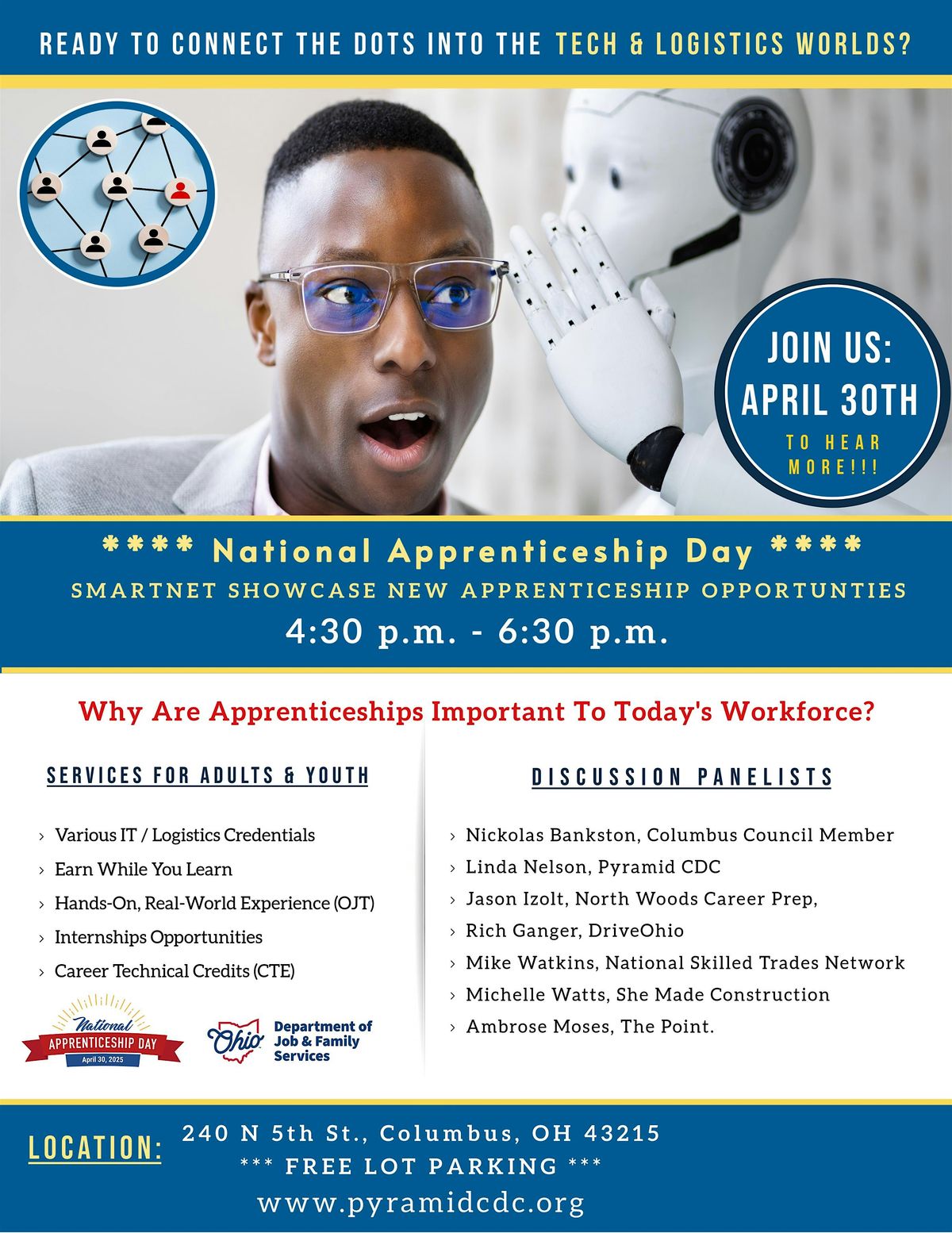 SMARTNET - SHOWCASE NEW APPRENTICESHIP OPPORTUNTIES at 240 N 5th St ...