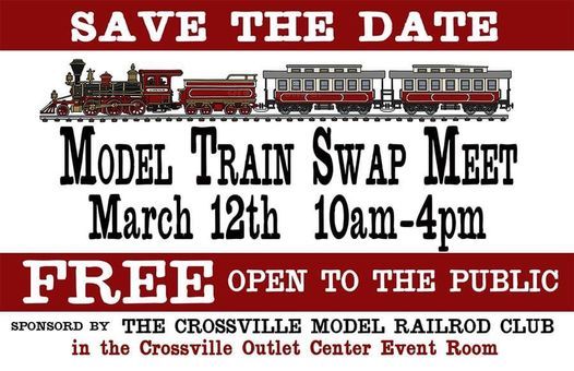 Model Railroad Club Swap Meet at Crossville Outlet Center on 12th March ...