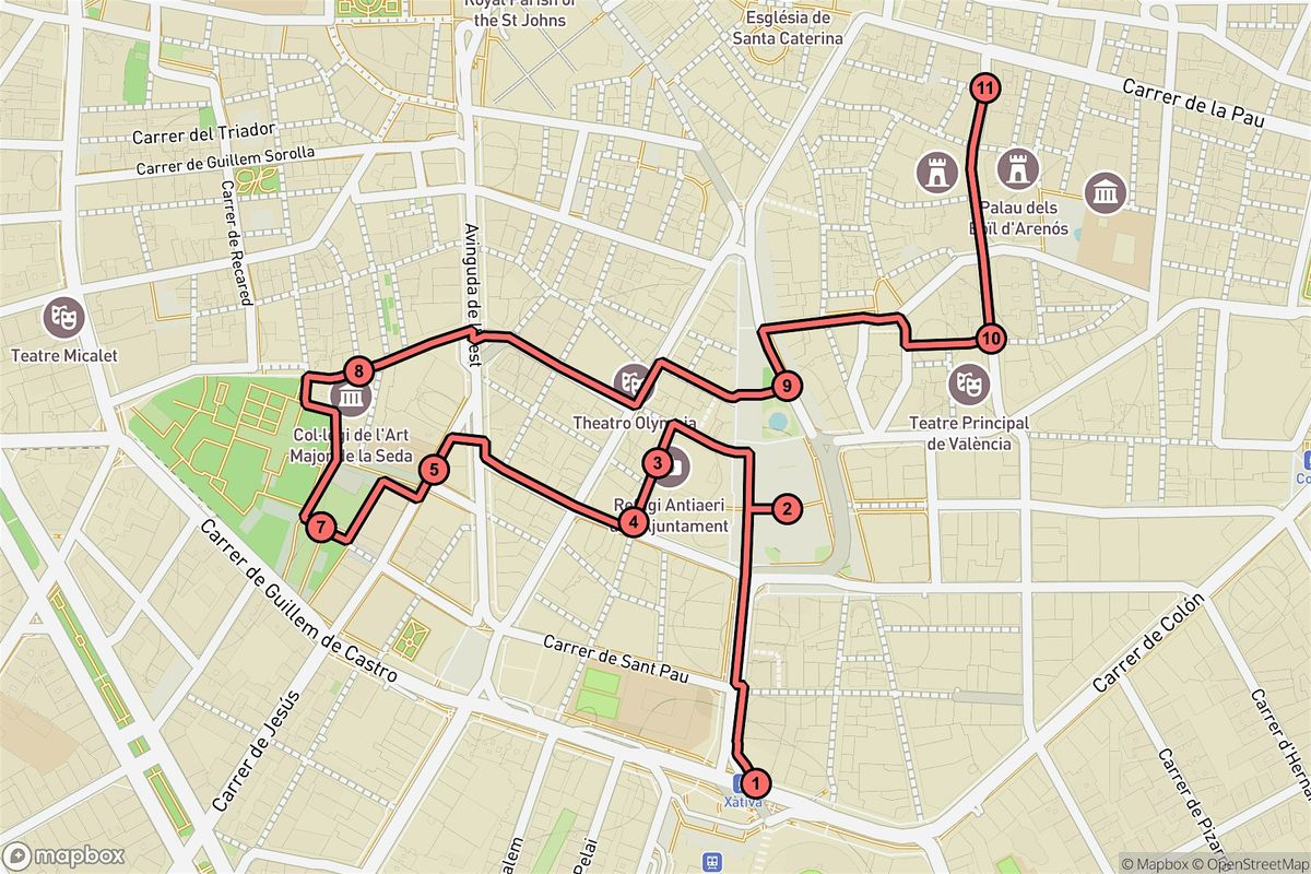 Valencia Audio Tour: Legends and Grandeur in Sant Francesc Streets at ...