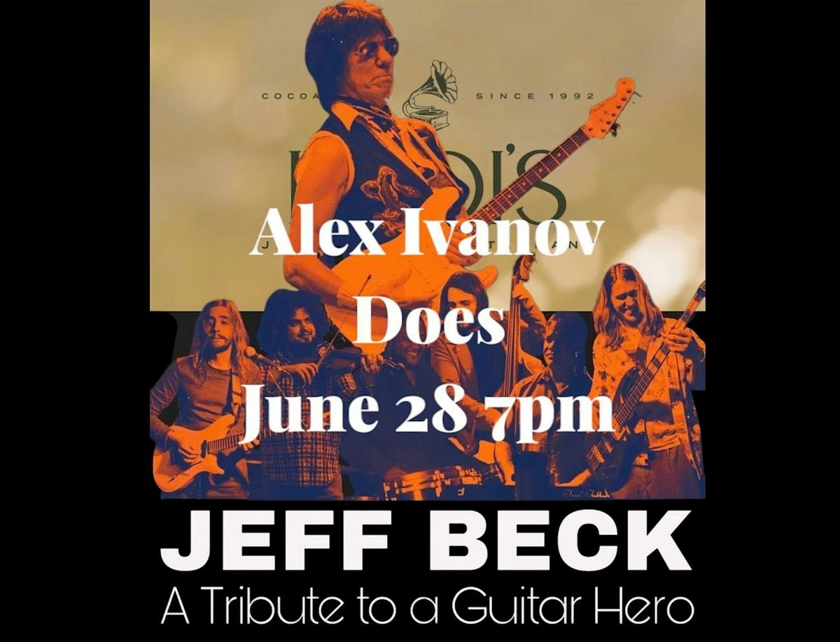 Alex Ivanov Tribute to Jeff Beck at Heidi's Jazz Club, Cocoa Beach on ...