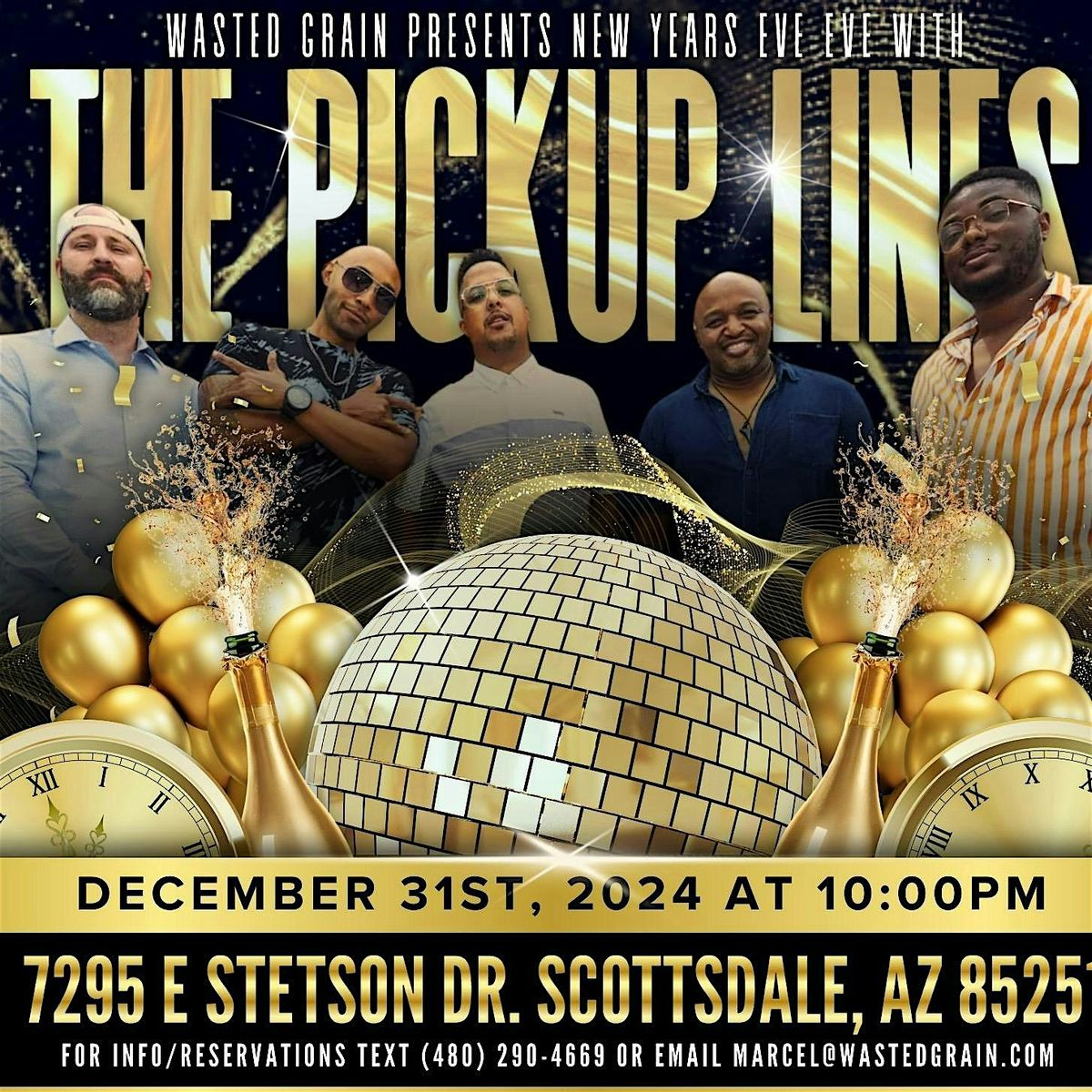 9PM Admission NEW YEARS EVE 2025 CELEBRATION! | Wasted Grain, Scottsdale, AZ | December 31 to ...